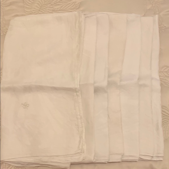Vintage | Dining | Vintage White Textured Linens | Poshmark